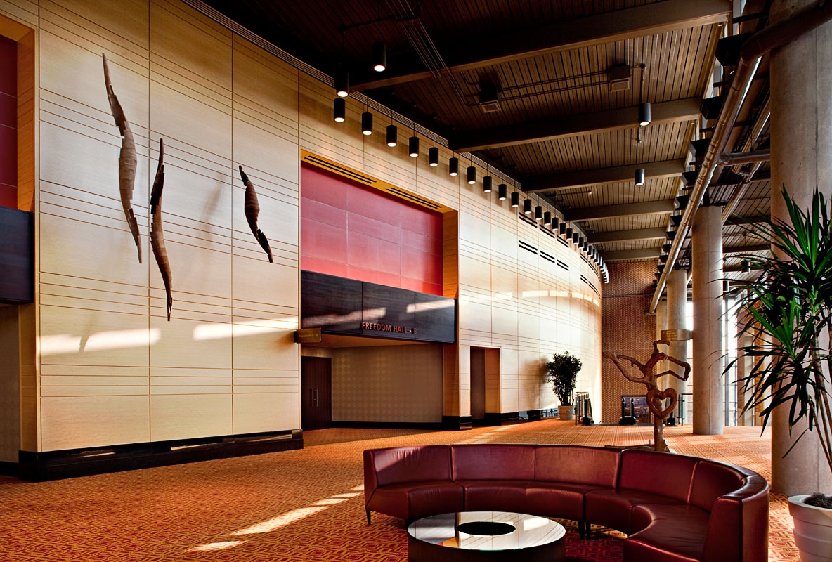Entrance to Freedom Hall at the Lancaster County Convention Center.